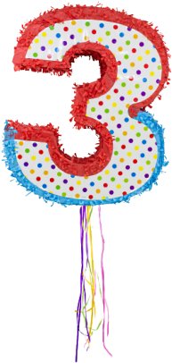 Download Folat Pinata Number 3 Mexico Party Candy Stash Kids - Full ...