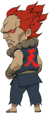 Download Looking - Street Fighter Akuma Chibi - Full Size PNG Image ...