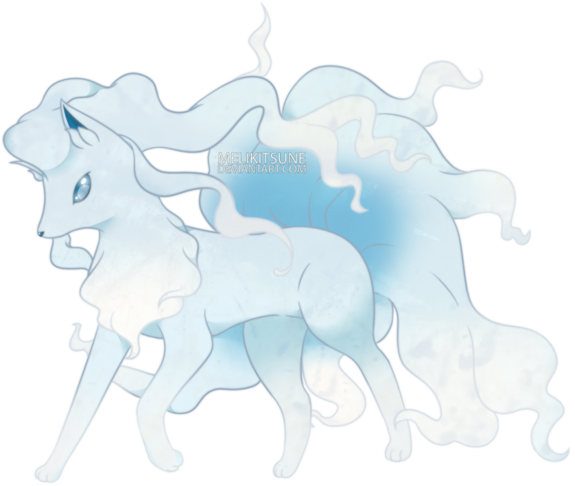 Download Alolan Ninetales By Melikitsune - Foal - Full Size PNG Image - PNGkit