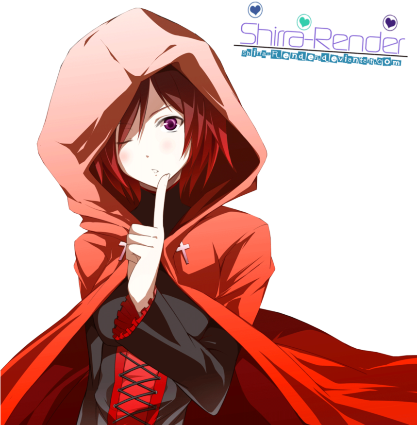 Download Ruby Rose Render By Shirra-render - Rwby Ruby Rose Hood - Full ...