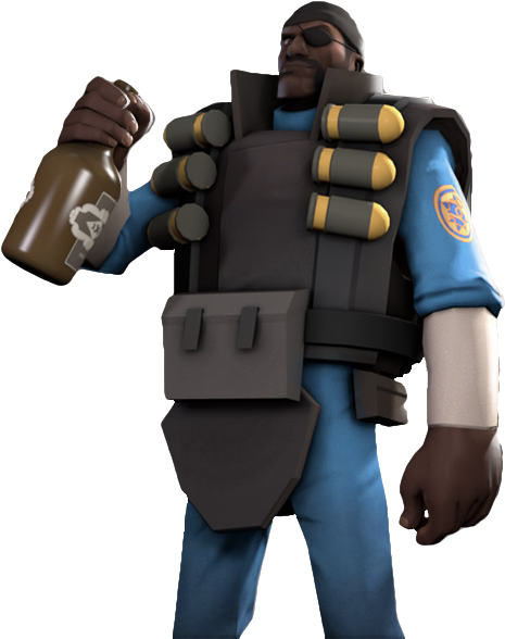 Download Undefined - Team Fortress 2 Blu Demoman - Full Size PNG Image ...