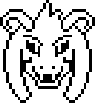 Download Undertale Asriel Head - Asriel Dreemurr Pixel Art - Full Size ...