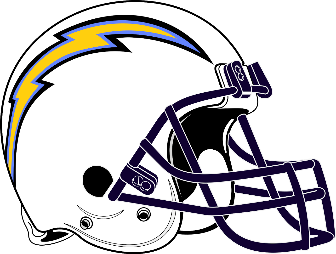 Download Chargers Clipart Logo - San Diego Chargers Helmet - Full Size ...