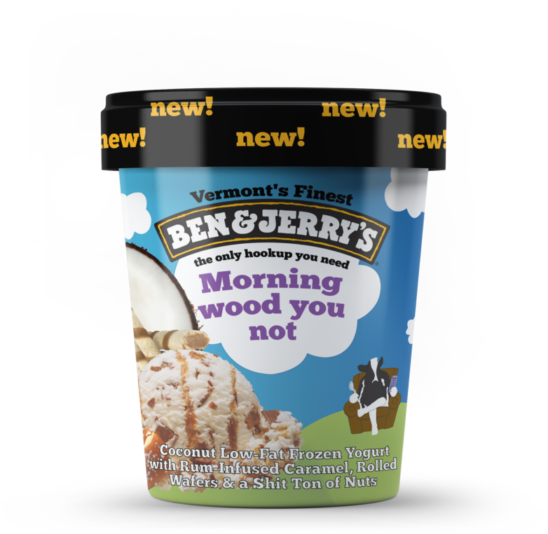 Download Pint Morning-wood - Ben & Jerry's Ice Cream, Pint, (pack Of 8 ...