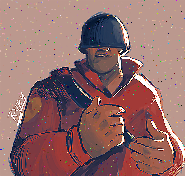 Download Ya'll Maggot - Red Soldier Tf2 Tumblr Art - Full Size PNG ...