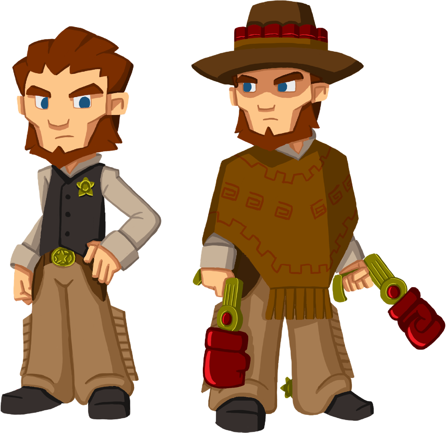 Download Design And Development Sketches For The Gunslinger - Cartoon ...