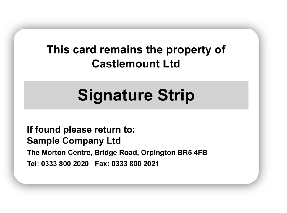Download Signature Strip Card Setup 19 Back - Health And Safety Warning ...