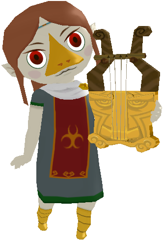 Download Medli Figurine - Medli's Harp - Full Size PNG Image - PNGkit