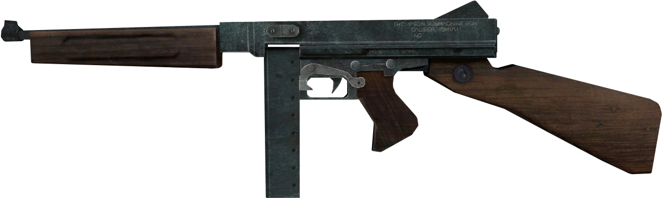 Download [ Img] - Call Of Duty 2 Thompson - Full Size PNG Image - PNGkit