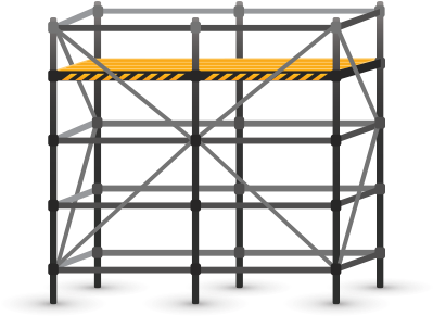Download Scaffolding, Basic Level - Scaffold Transparent - Full Size ...
