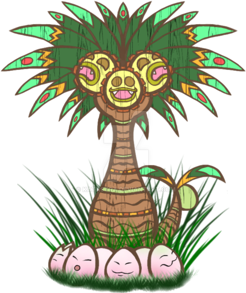 Download 28 Collection Of Alolan Exeggutor Drawing - Pokemon Tiki ...