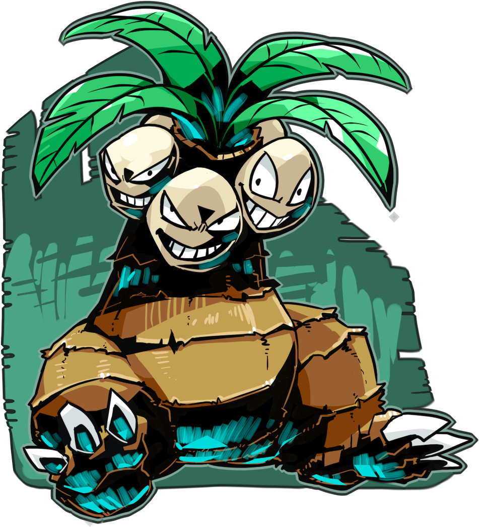 Download Resized To 83% Of Original - Exeggutor Gen 1 - Full Size PNG ...