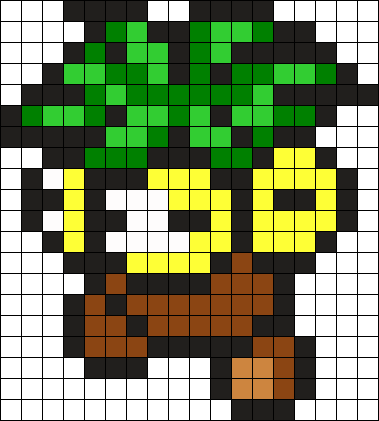 Download Exeggutor Pokemon Bead Pattern Perler Bead Pattern - Pixel Art ...