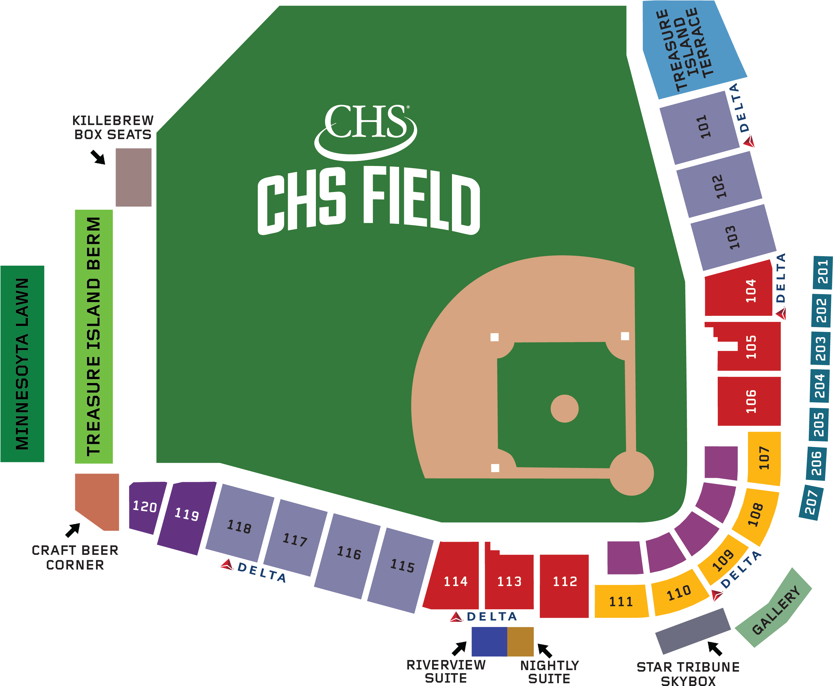 Download Chs Field Blue Black Rgb Ballpark Map - Chs Field Transit Maps ...