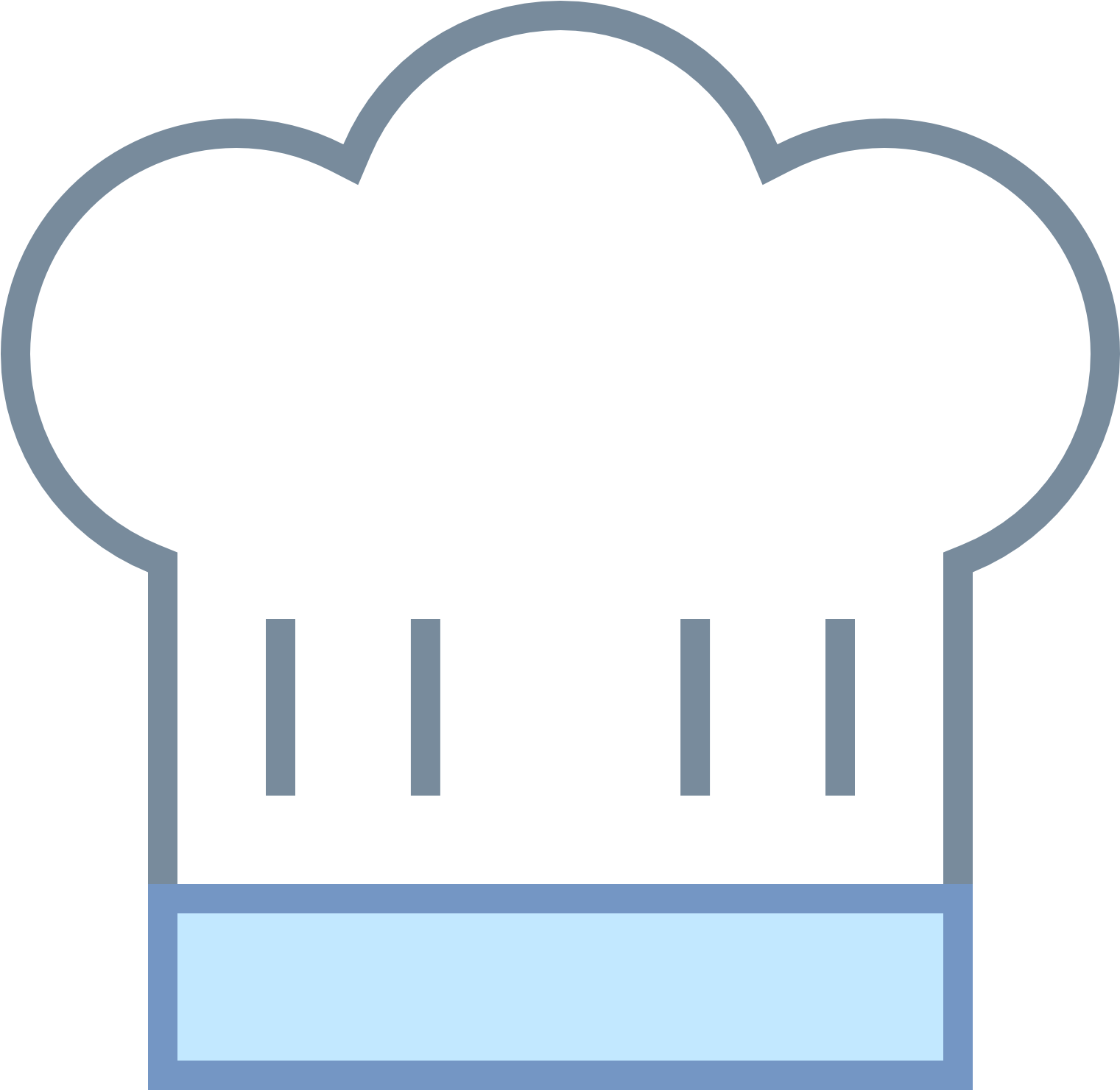 Download Blue Chef Hat Png - Heart - Full Size PNG Image - PNGkit