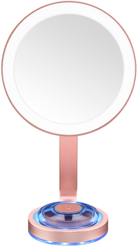 Download 1x/10x Led Mood Light Rose Gold Mirror - Espejos Con Luz ...