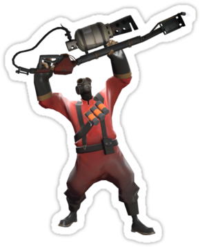 Download Gabe Newell Pillow Team Fortress 2 Pyro Taunt Sticker - Tf2 ...