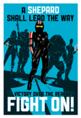 Download Fight On - Commander Shepard - Full Size PNG Image - PNGkit