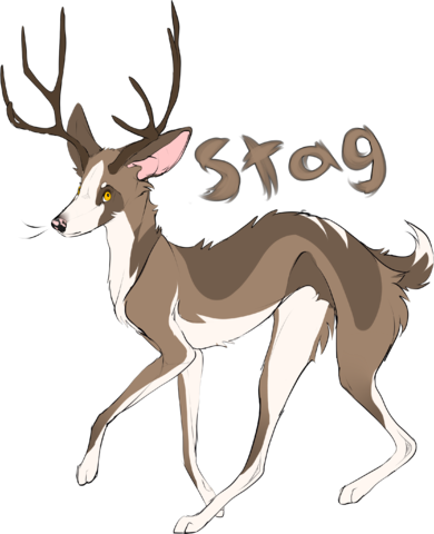 Download File - Stag - Cartoon - Full Size PNG Image - PNGkit