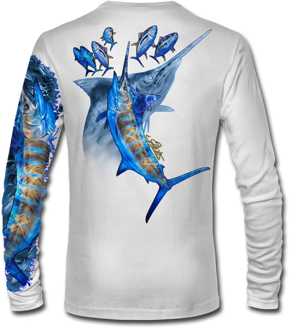 Download Blue Marlin It White Shirt Jason Mathias Apparel Gear - Jason ...