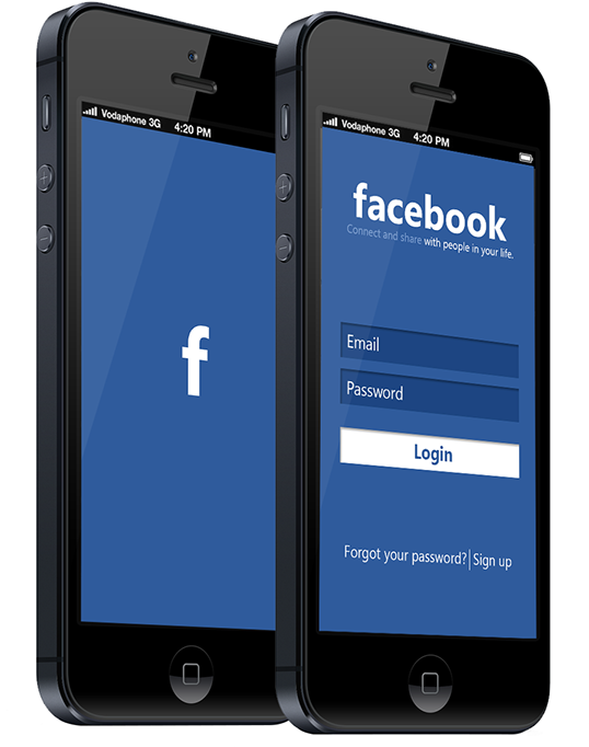 Download Facebook App Redesign Psd - Full Size PNG Image - PNGkit