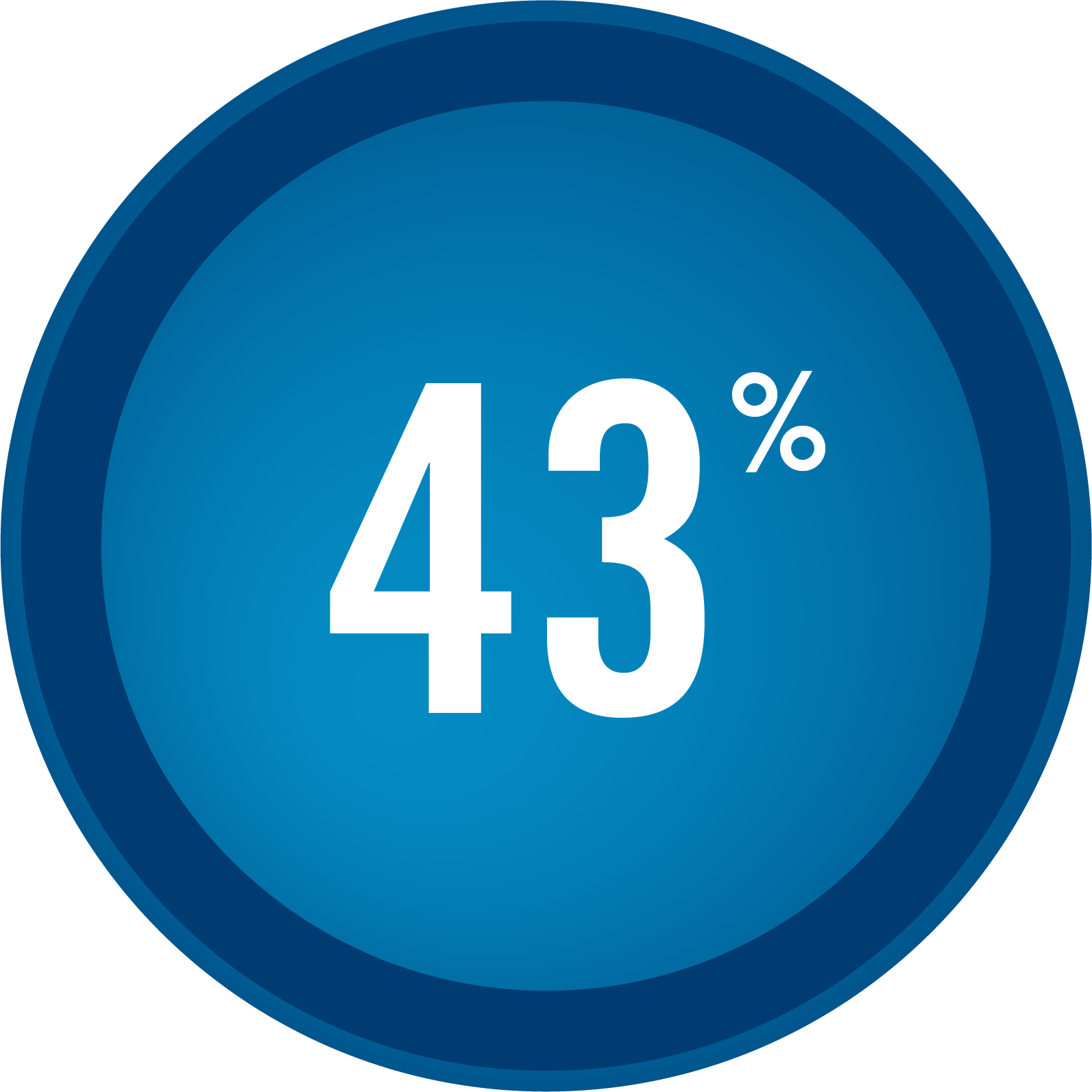 Download Circle With 43 Per Cent - Wordpress Logo Circle Png - Full ...