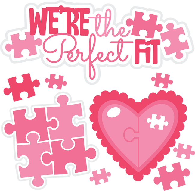Download We're The Perfect Fit Svg Cutting Files Valentines - Valentine ...