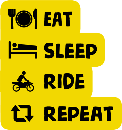 Download Eat Sleep Ride Repeat Sticker - Sleep Eat Work Repeat - Full ...