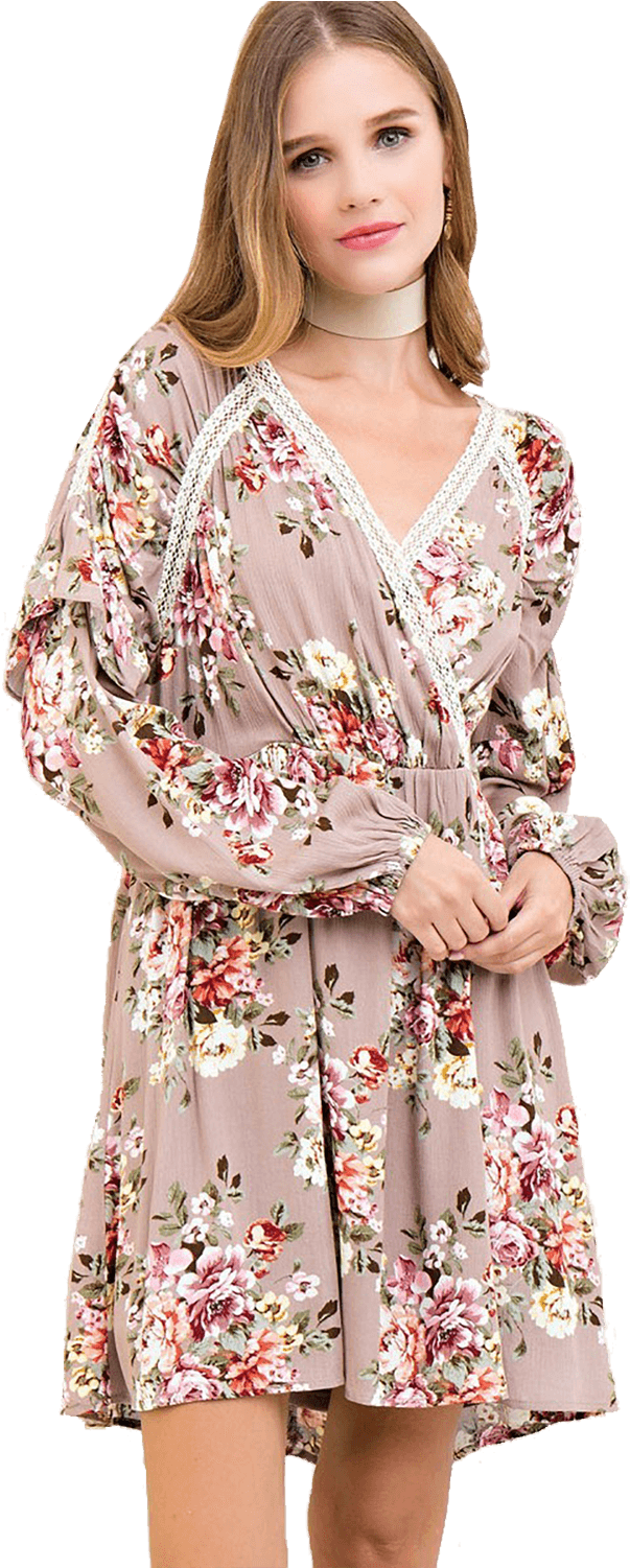 Download Floral Print Png - Full Size PNG Image - PNGkit