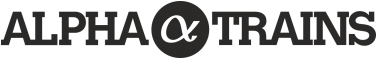 Download Alpha Trains Logo Black White Rgb - Graphics - Full Size PNG ...