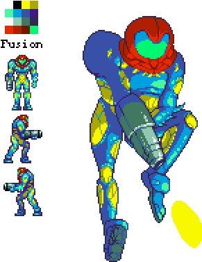Download I Drew Samus From Metroid Fusion For My Compixellated - Samus ...