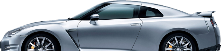 Download Rent Luxury Car - Nissan Gtr R35 Side View - Full Size PNG ...