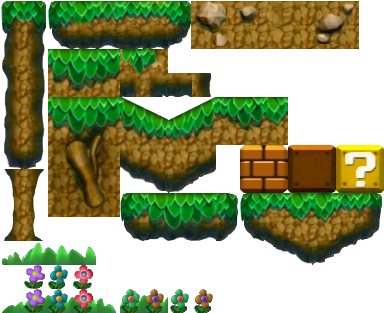 Download Nsmbu Forest Tiles - Nsmb U Tiles - Full Size PNG Image - PNGkit
