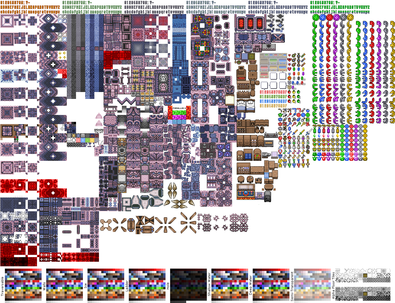 Download The "purple" Tileset Was Used In "map18" - Lttp Tileset - Full ...
