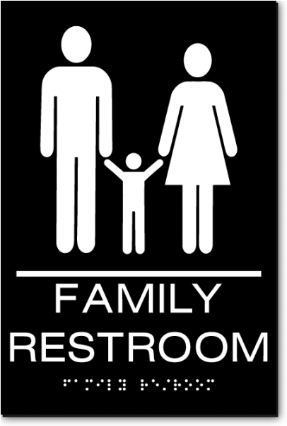 Download Family Restroom Sign - Family Restroom - Full Size PNG Image ...