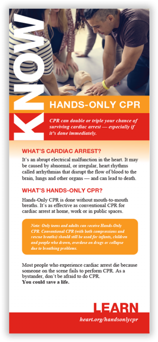 Download Hands-only Cpr Know And Go Cards - Cardiopulmonary ...