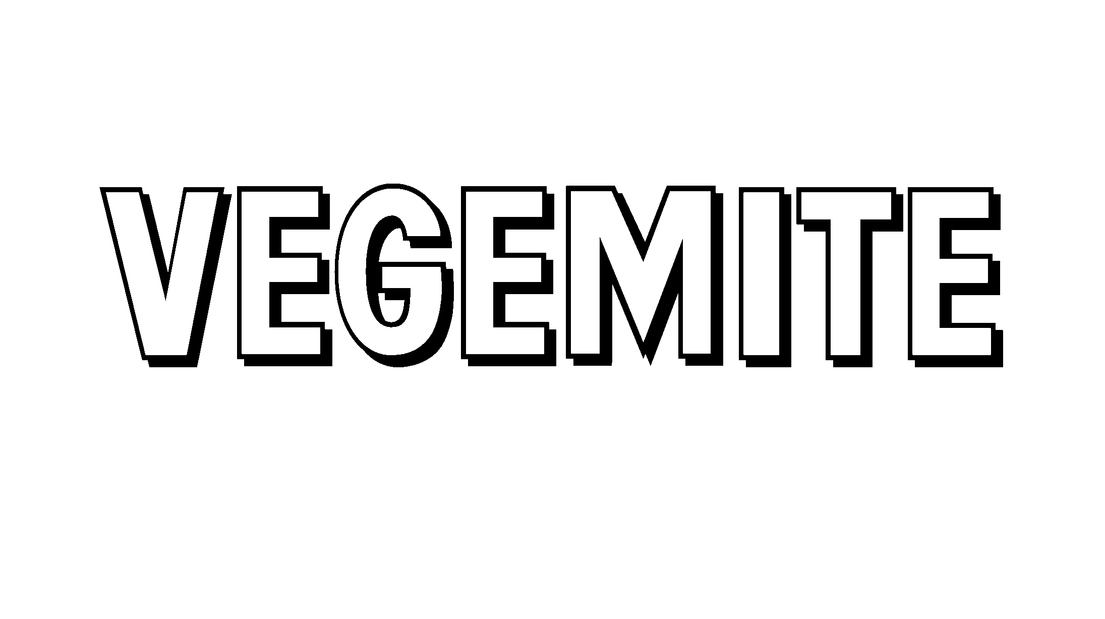 Download Vegemite Logo Black And White - Full Size PNG Image - PNGkit
