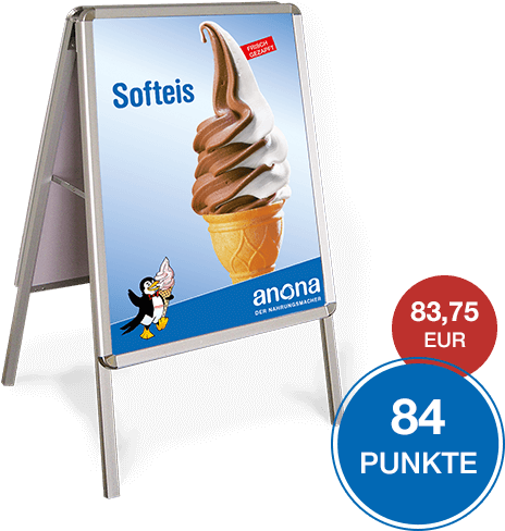 Download Standing Poster Frame - Softeis - Full Size PNG Image - PNGkit