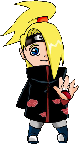 Download Deidara Chibi Render - Full Size PNG Image - PNGkit