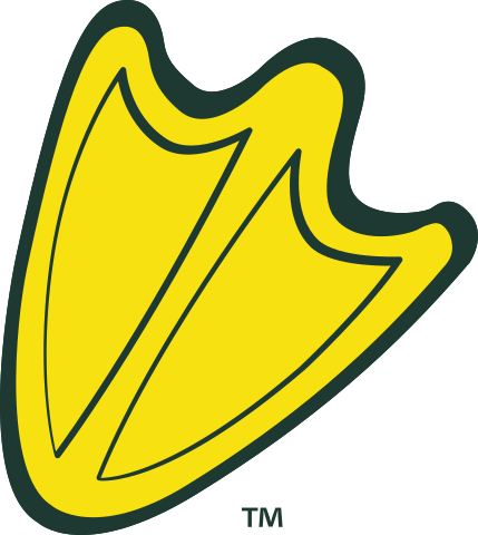 Download Transparent Duck Foot Yellow Green Outline - Oregon Ducks Foot ...