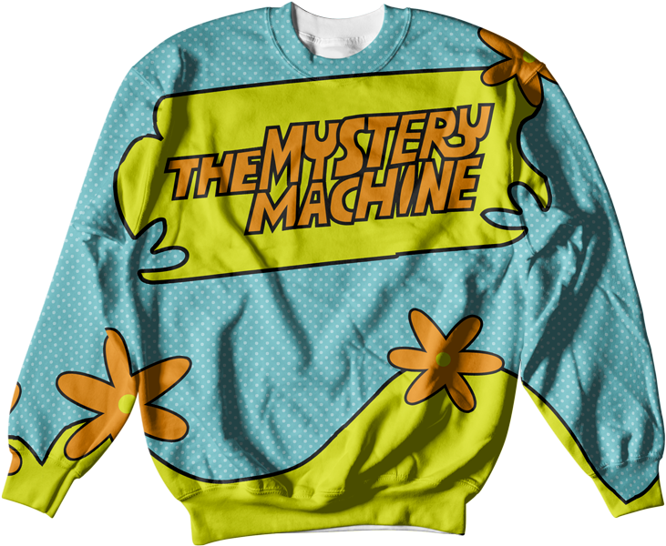 Download The Mystery Machine Sweatshirt - Clothing - Full Size PNG ...