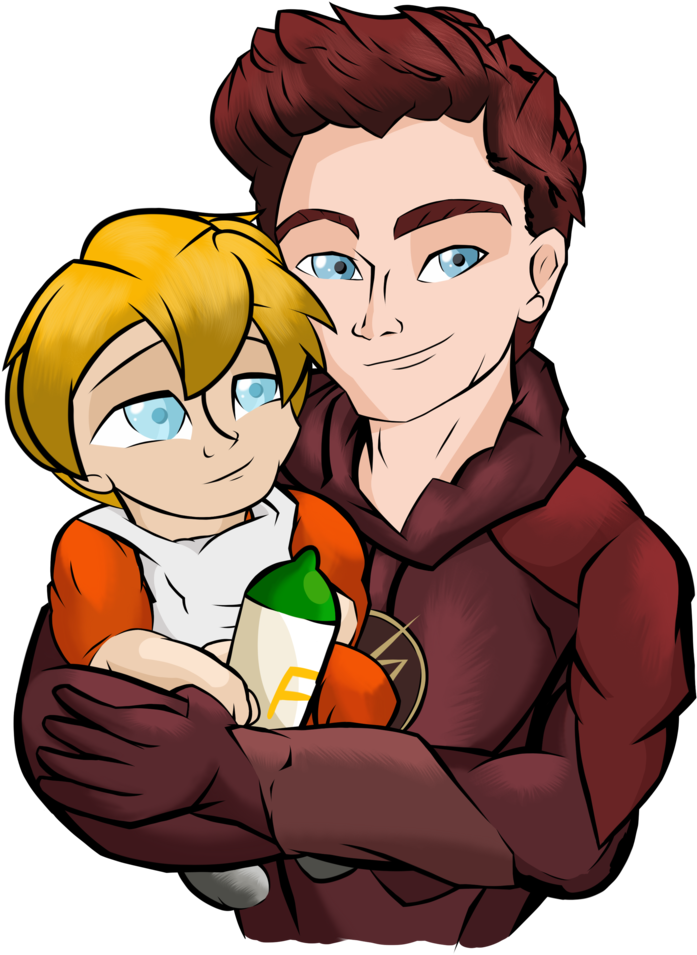 Download Barry Allen / The Flash / Grant Gustin And His Baby - Cartoon ...