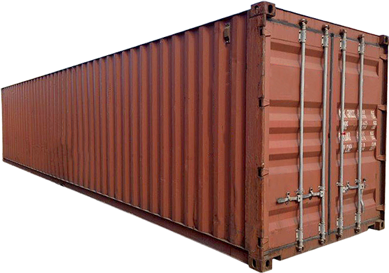 Download 40′ Container - Shipping Container - Full Size PNG Image - PNGkit