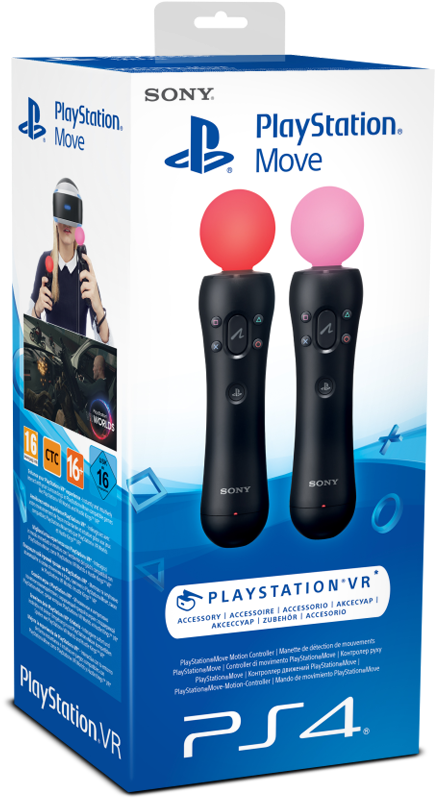 Download Playstation 4 Move Motion Controller Twin Pack - Full Size PNG ...