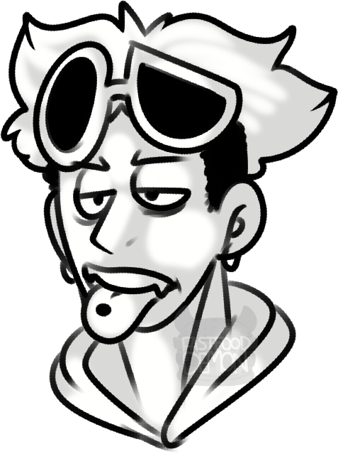 Download Pierced Guzma [fa] - Cartoon - Full Size PNG Image - PNGkit