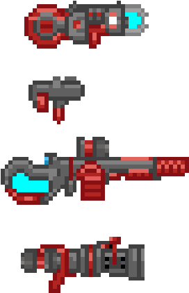 Download Drawn Gun Sprite Sheet - Sci Fi Gun Sprite - Full Size PNG ...