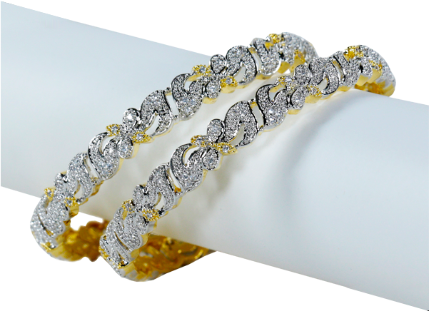 Download American Diamond Bangle - American Diamond Jewellery Bangles ...