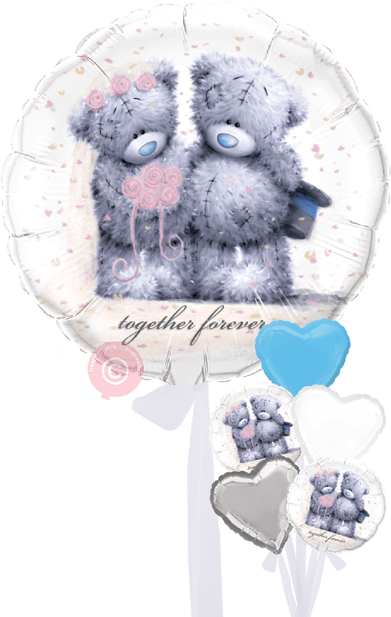 Download Transparent Tatty Teddy Together Forever Balloons - Qualatex ...