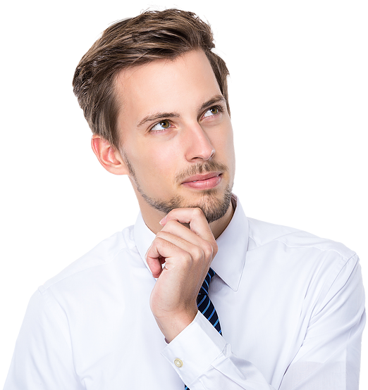 Download Transparent Person Thinking Png - Businessman Think - PNGkit