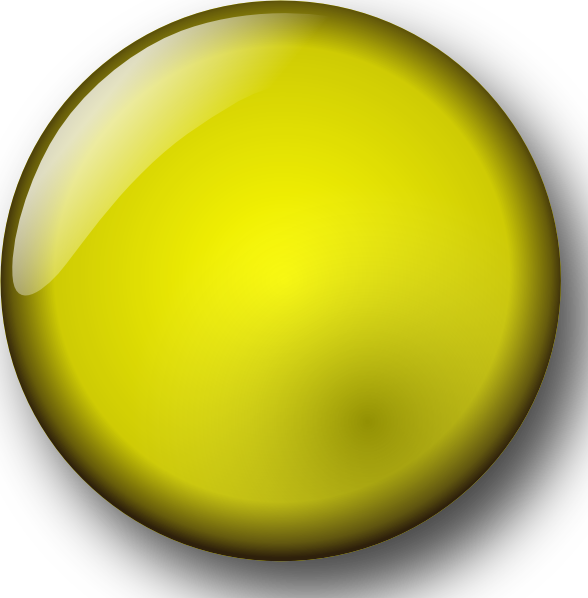 Download Yellow Button 3d - Full Size PNG Image - PNGkit